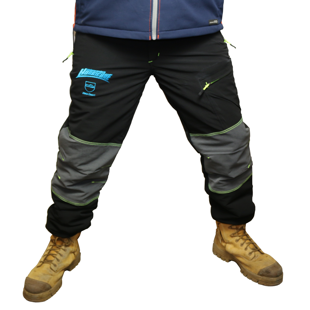 Hurricane Protective Chainsaw Pants & Safety Helmet 2XL Combo